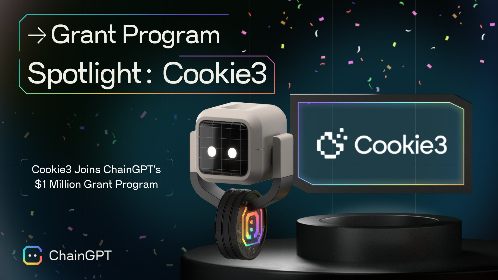 Cookie3 Awarded Grant in ChainGPT's $1 Million Program